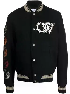 Off-white Band Collar Jackets For Men