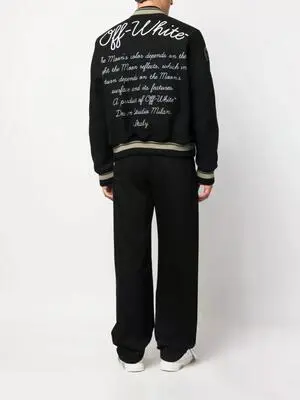 Off-White Logo-appliqué Bomber Jacket