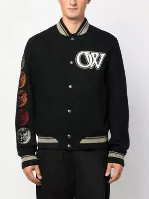 Off-White Logo-appliqué Bomber Jacket