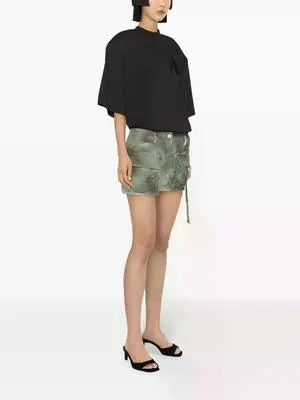 Attico Fay Camouflage-pattern Cargo Miniskirt
