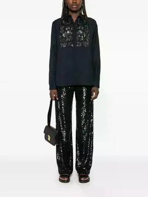P.a.r.o.s.h Gong Straight-leg Trousers - Black