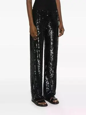P.a.r.o.s.h Gong Straight-leg Trousers - Black
