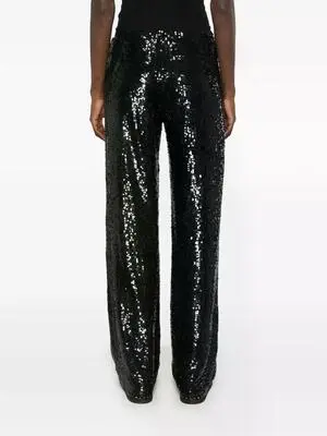 P.a.r.o.s.h Gong Straight-leg Trousers - Black