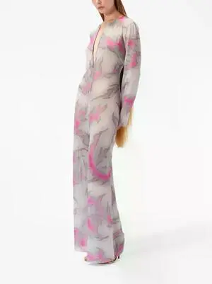 MARGHERITA MACCAPANI Vane Ghost-print Flared Jumpsuit