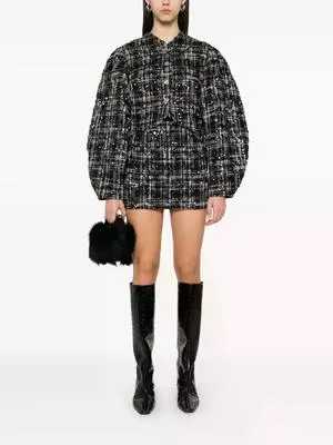 ROTATE BY BIRGER CHRISTENSEN Bouclé Mini Skirt