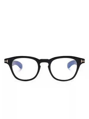 TOM FORD Geometric-frame Glasses - Black