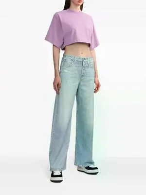 Rag & Bone Mid-rise Wide-leg Jeans - Blue