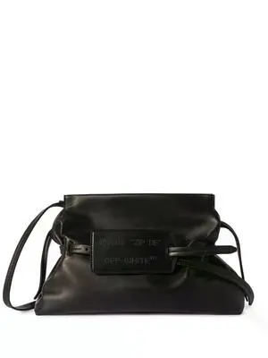Off-White Leather Clutch With Zip Tie Tag