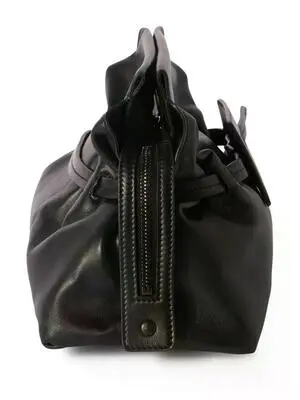 Off-White Leather Clutch With Zip Tie Tag