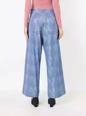 AMIR SLAMA Crochet-patch Culotte Trousers