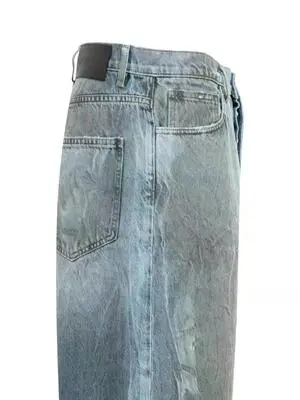 NAHMIAS Thrashed Denim Shorts