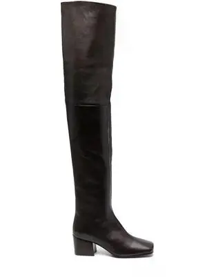 LEMAIRE 60mm Leather Thigh-high Boots