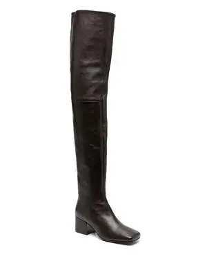 LEMAIRE 60mm Leather Thigh-high Boots