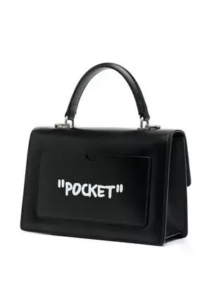 Off-White Jitney 1.4 Leather Tote Bag