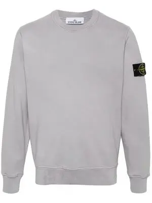Stone Island Compass Cotton Sweatshirt - Grey