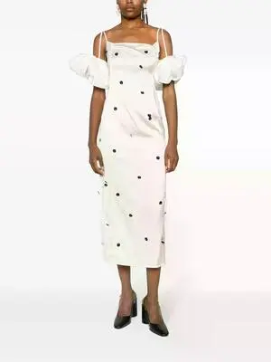 Jacquemus Polka-dot Midi Dress