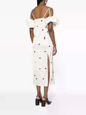 Jacquemus Polka-dot Midi Dress