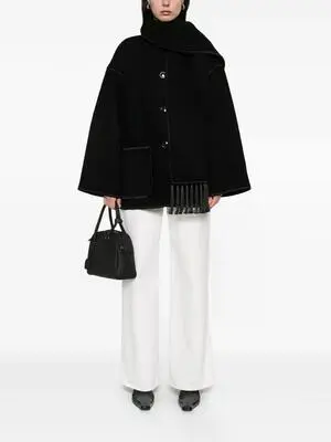 TOTEME Scarf-detail Coat - Black