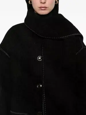 TOTEME Scarf-detail Coat - Black
