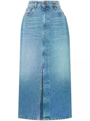 TWINSET Denim Midi Skirt