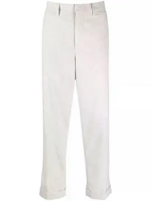 Closed Rolled-cuff Cropped Trousers