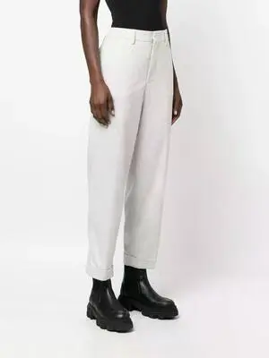 Closed Rolled-cuff Cropped Trousers