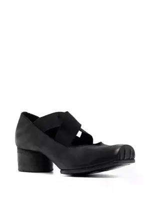 UMA WANG Leather Ballerina Shoes - Black