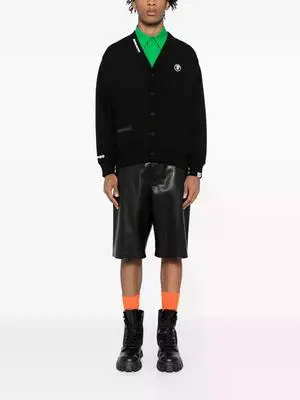 AAPE BY *A BATHING APE Logo Cardigan - Black