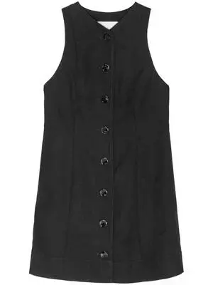 GANNI Bow-detail Mini Dress