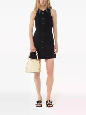 GANNI Bow-detail Mini Dress