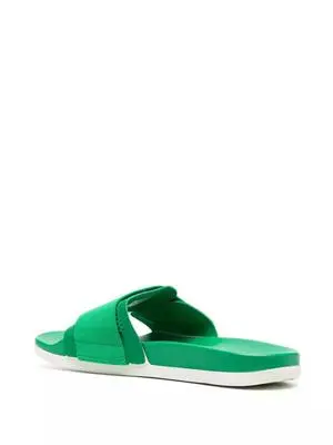 Adidas By Stella McCartney Logo Touch-strap Sliders - Green