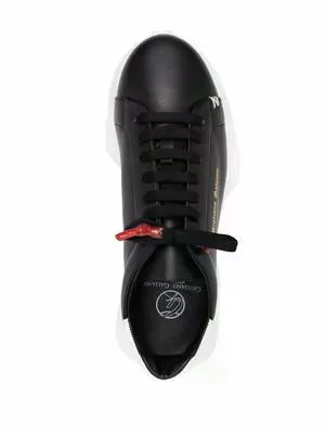 GIULIANO GALIANO Side Logo-print Sneakers - Black