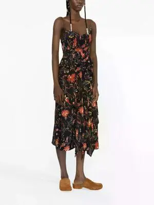 Ulla Johnson Renata Obsidian-print Silk Dress