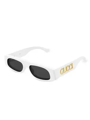 Gucci Rectangle-frame Sunglasses - White