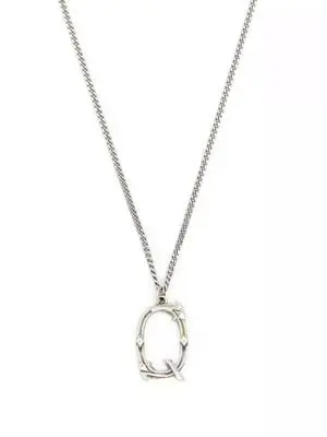 Emanuele Bicocchi Alphabet Pendant Necklace - Silver