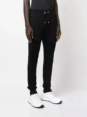 Balmain Logo-print Ribbed Track Pants - Black