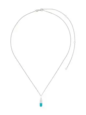 TRUE ROCKS Pill Charm Necklace - Silver