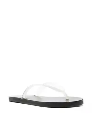 ANCIENT GREEK SANDALS Translucent Jelly Flip Flops - White