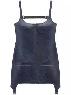 COURREGES Cut-out Zip-up Dress - Blue