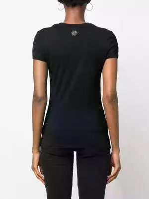 Philipp Plein Crystal-embellished Skull T-shirt - Black