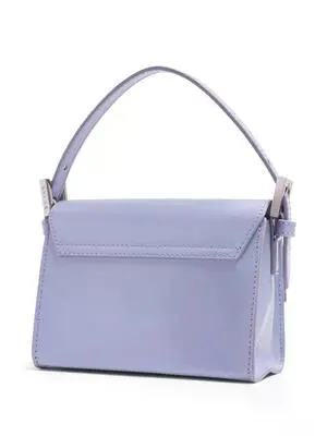 By Far Leather Shoulder Bag With Logo Plaque