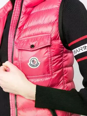Moncler Glyco Padded Sleeveless Gilet - Pink