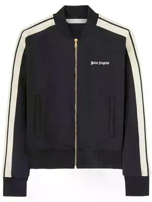 Palm Angels Logo-print Track Bomber Jacket - Black