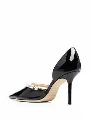 JIMMY CHOO Aurelie 85mm Pearl-embellished Pumps - Black