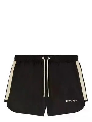 Palm Angels Logo Swim Shorts - Black