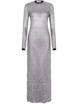 Rabanne Metallic Knitted Maxi Dress