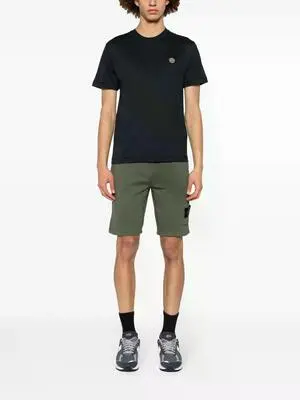 Stone Island Compass-patch Cotton T-shirt - Blue