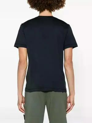 Stone Island Compass-patch Cotton T-shirt - Blue