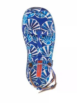 La DoubleJ Jazzy Seashell-print Sandals