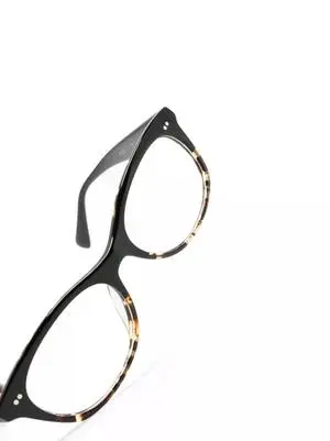 Oliver Spencer Dezerai Rectangle-frame Glasses - Black
